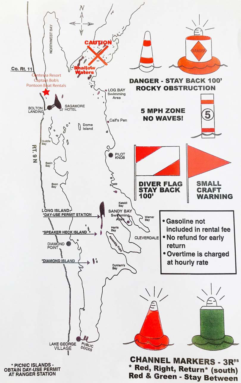 Map - Captain Bob's Pontoon Boat Rentals